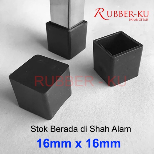 Square External Cap Getah Kaki Meja Furniture Foot Leg Cap outer Rubber ...