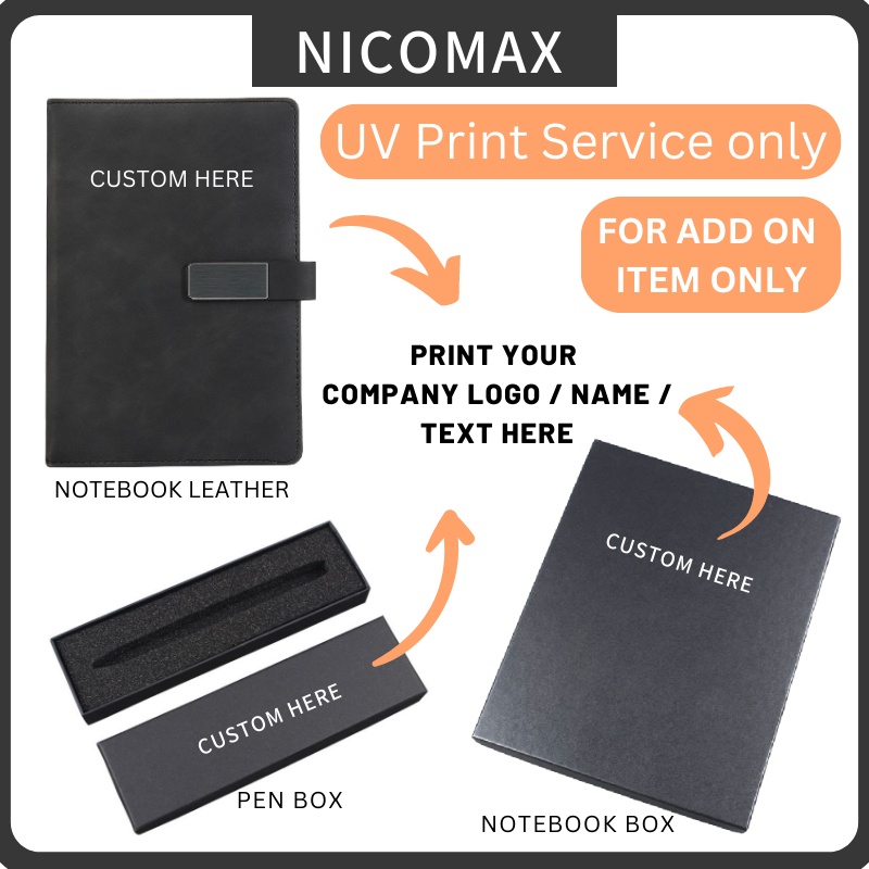 UV Print Pen Box Notebook Box Notebook Leather (Service only) NOT ...