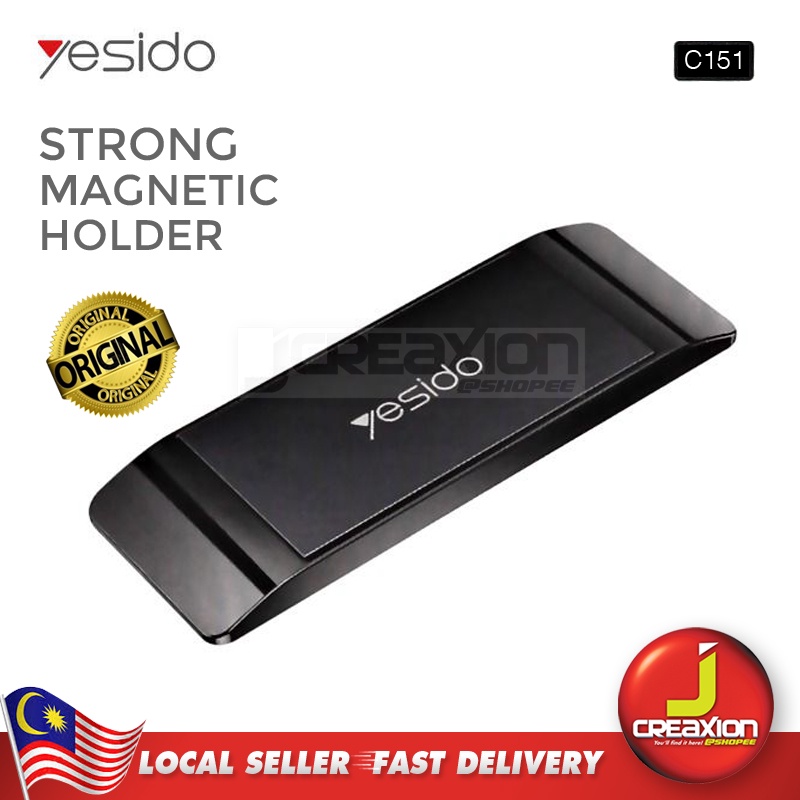 YESIDO C151 C152 C55 Mini Strong Suction Magnetic Dashboard Phone Holder | Shopee Malaysia