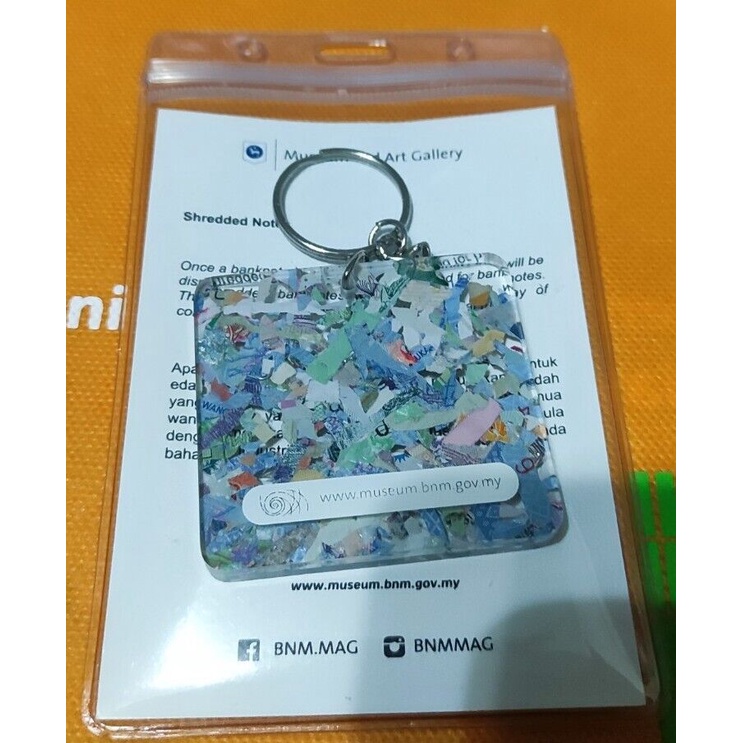 NEW BNM Bank Negara Malaysia Shredded Banknote Paper Keychain 1pc NEW ... NEW BNM Bank Negara Malaysia Shredded Banknote Paper Keychain 1pc NEW ...