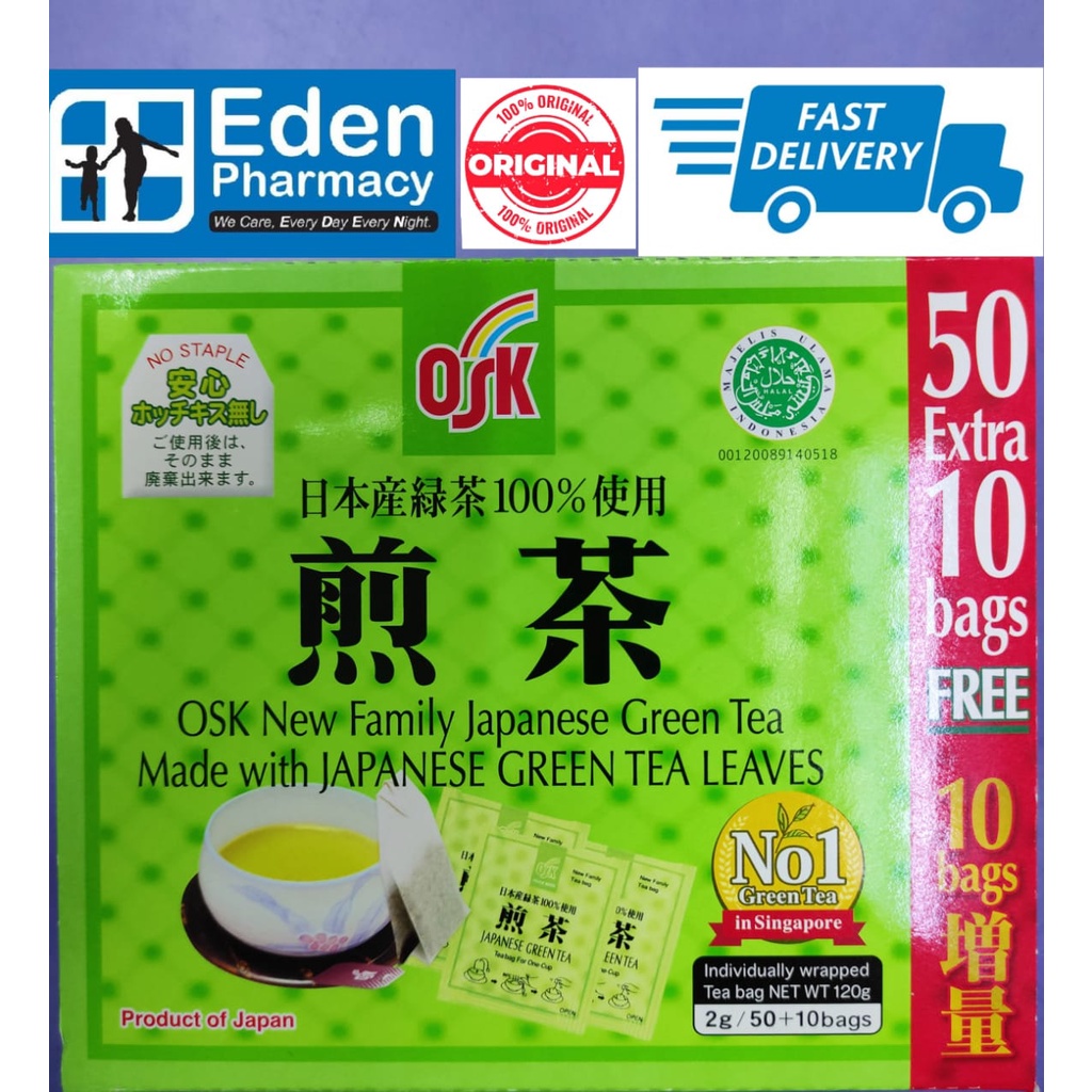 OSK New Family Japanese Green Tea (2g/50) (no free 10 bags) | Shopee Malaysia