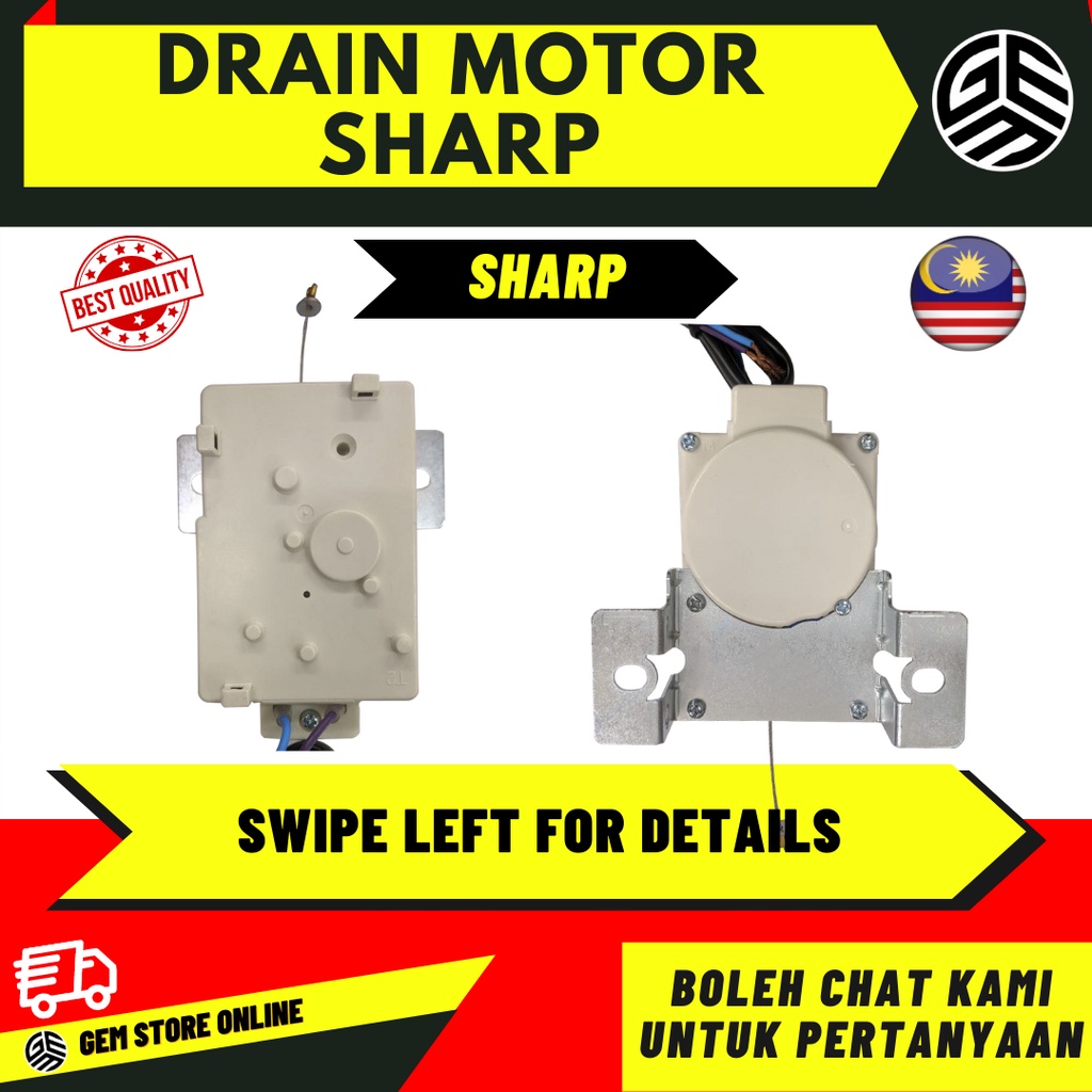 SHARP Washing Machine Drain Motor / Drain Motor Mesin Basuh ES718X ...