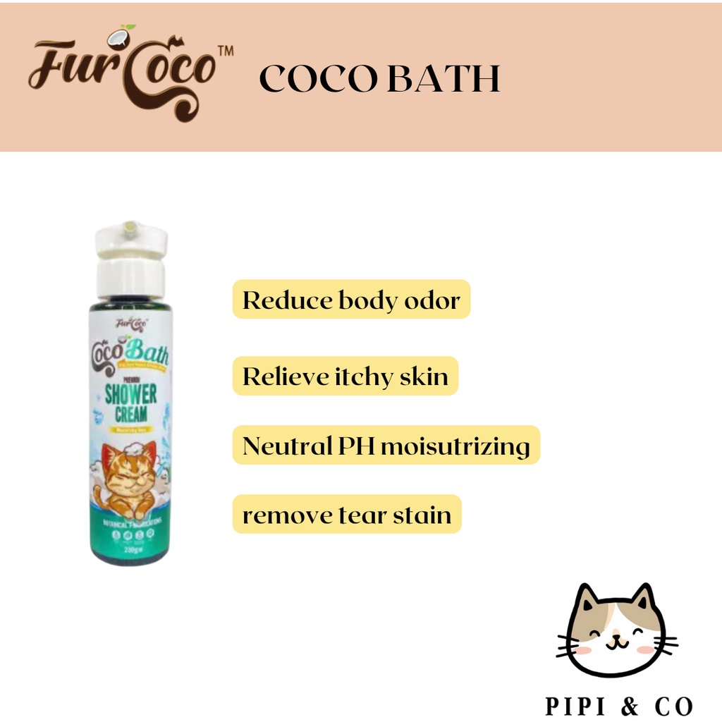FURCOCO COCONUT BATH 230GSM[PIPI & CO ] 🇲🇾[FAST SHIP OUT] | Shopee Malaysia