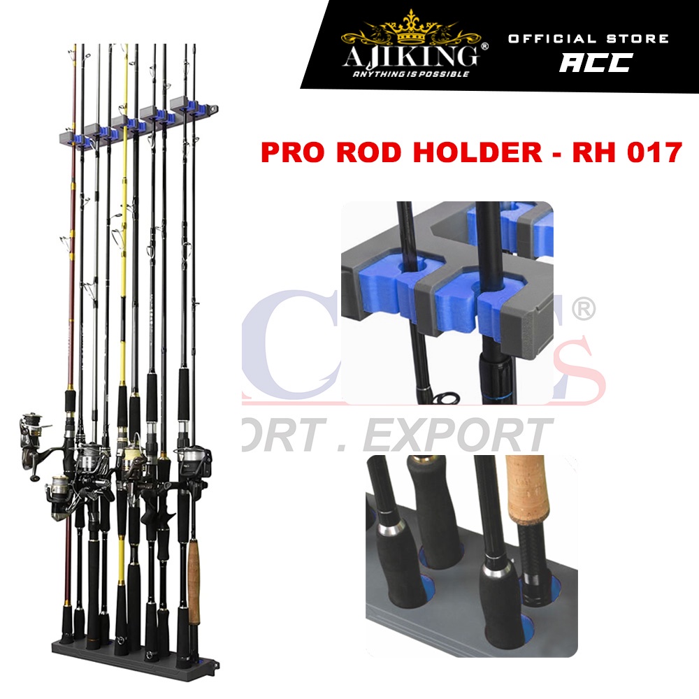 Ajiking Pro Rod Holder RH 017 Fishing Rod Rack Holder Display Stand Rod ...
