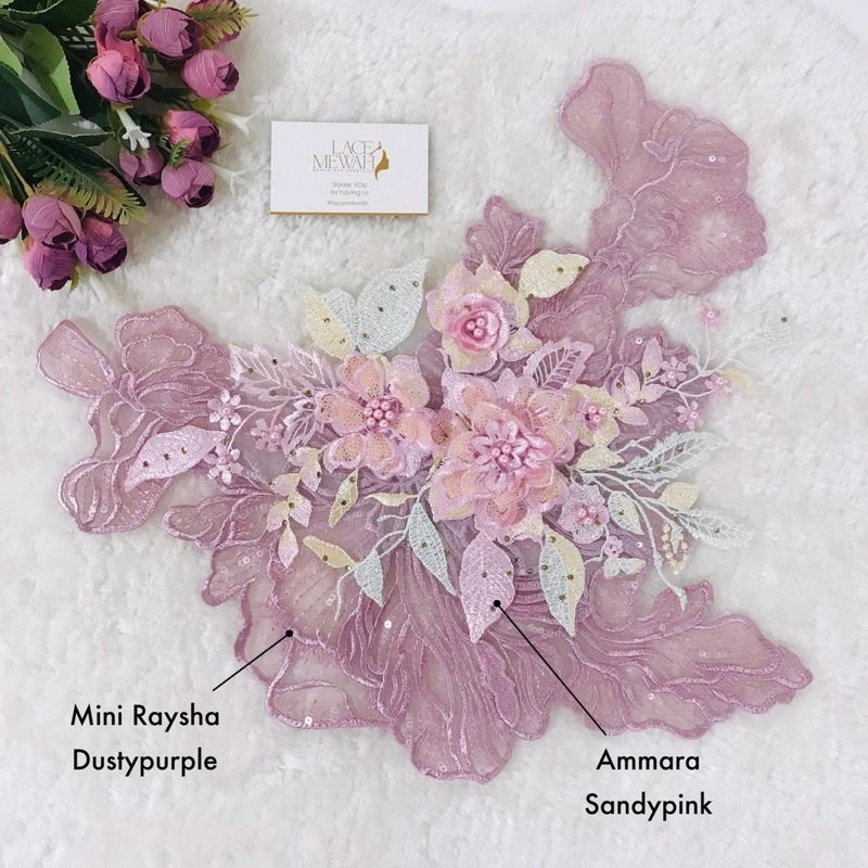 PATCHWORK COMBO 🌷 PATCH FLORAL 3D LACE BUNGA 🌷 LACE TAMPAL ATAS BAJU ...