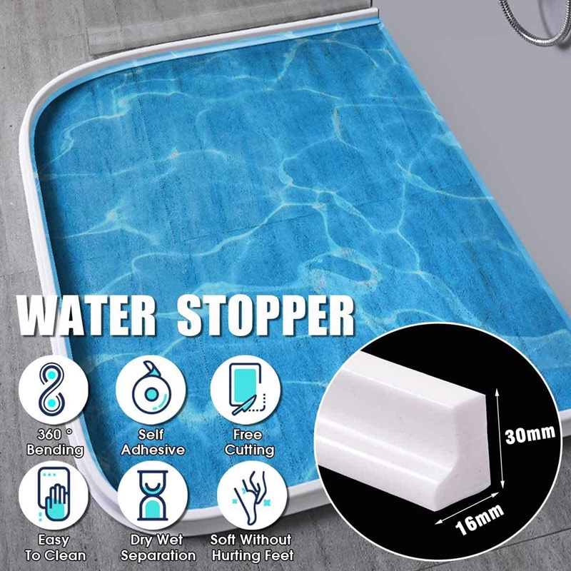 PNL Bathroom Shower Water Blocking Strip Water Barrier Flexible kitchen ...