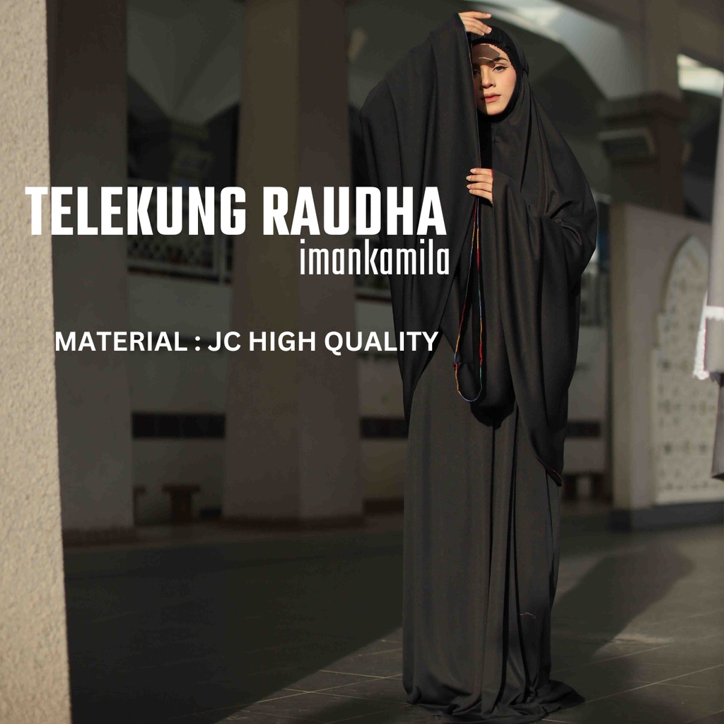 Telekung Raudha Hitam - Umrah Imankamila (SEJUK) | Shopee Malaysia