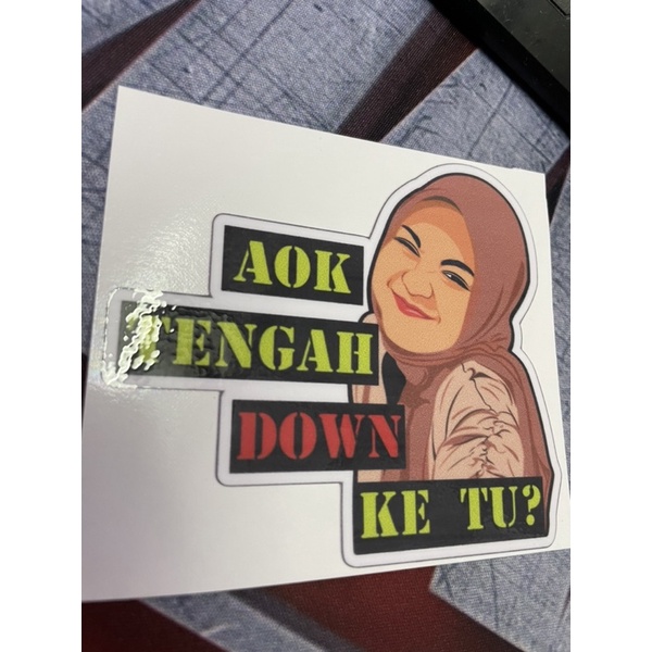Sticker Aok tengah down ke tu? | Shopee Malaysia