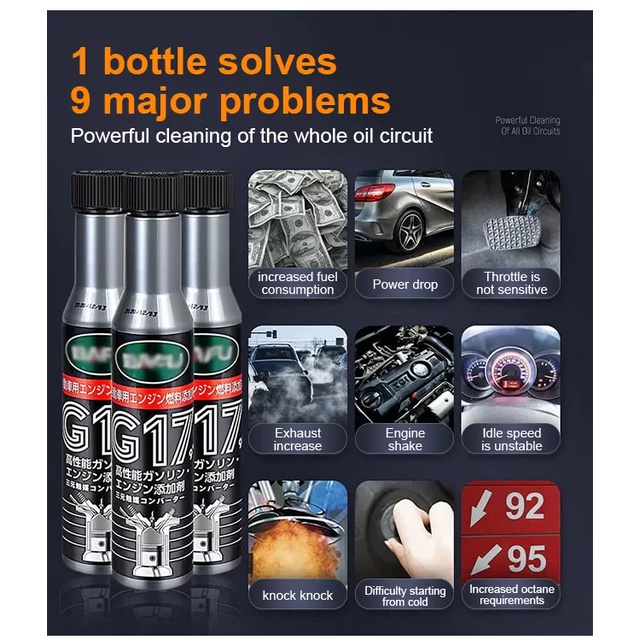 BAFU G17 100% Authentic Car Decarbonization Fuel Cleaner 65ML ...