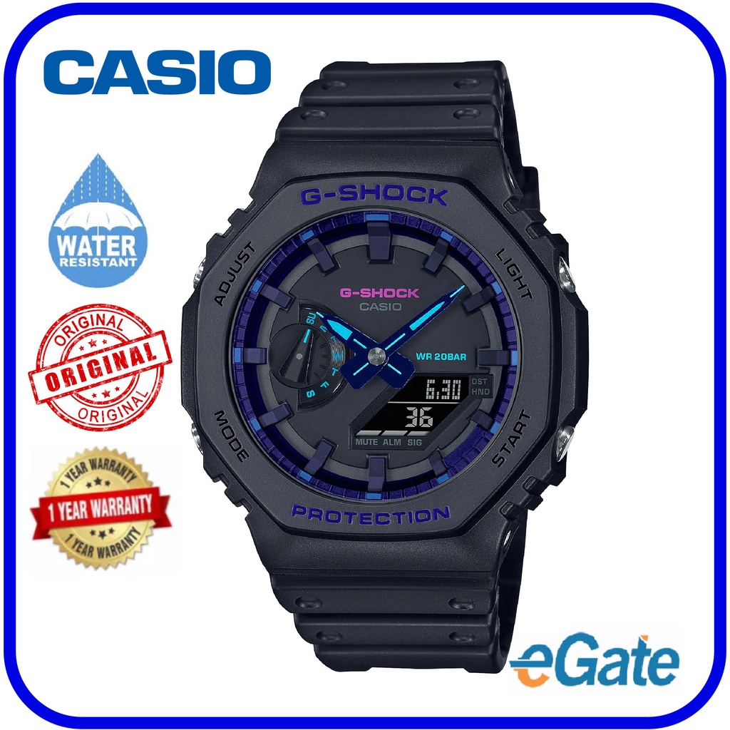 Casio G-Shock Analog Digital x VIRTUAL BLUE SERIES Special Color GA ...