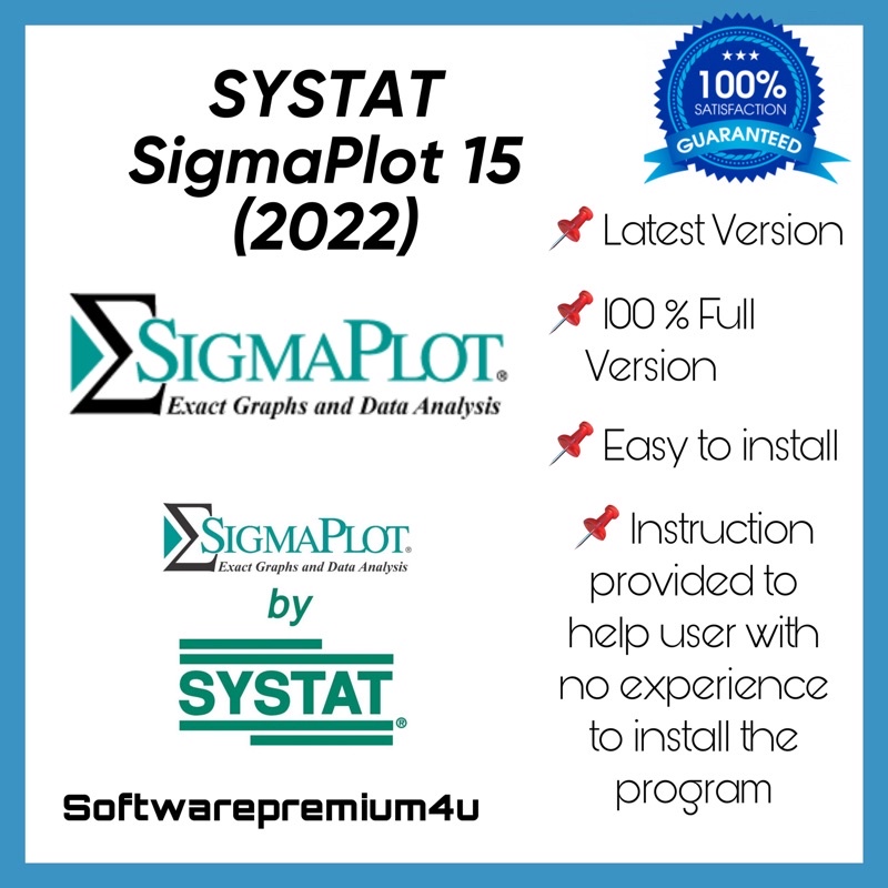 SYSTAT SigmaPlot 15 (2022) 🔥【Latest】🔥 | Shopee Malaysia