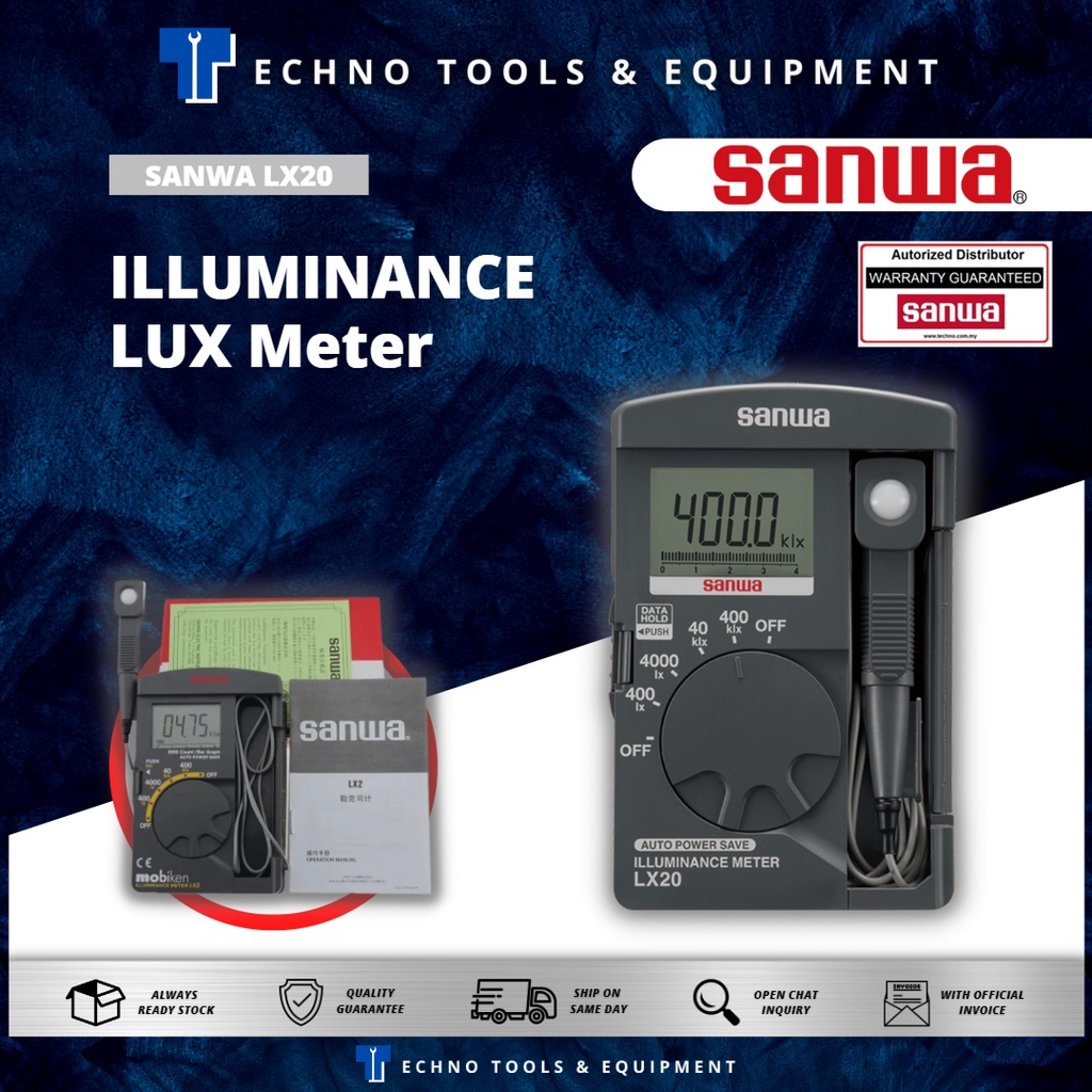 SANWA LX20 ILLUMINANCE / LUX Meter (Made in Japan) | Shopee Malaysia