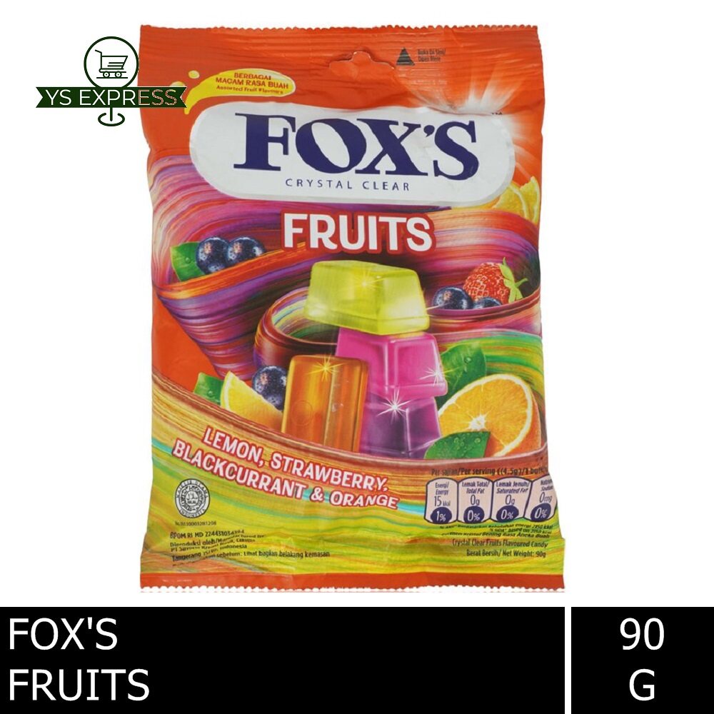 FOX'S Crystal Clear Fruits Flavor Candy 90g | Shopee Malaysia