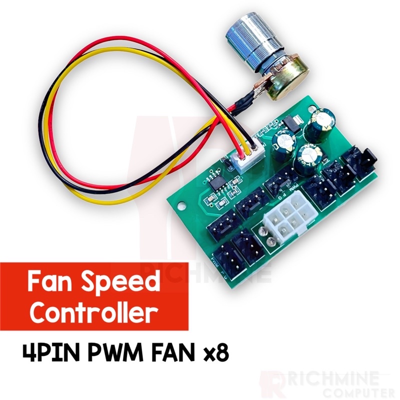 {Stok Tersedia} 4PIN Fan speed Controller PWM CONTROL PC GPU MINING ...