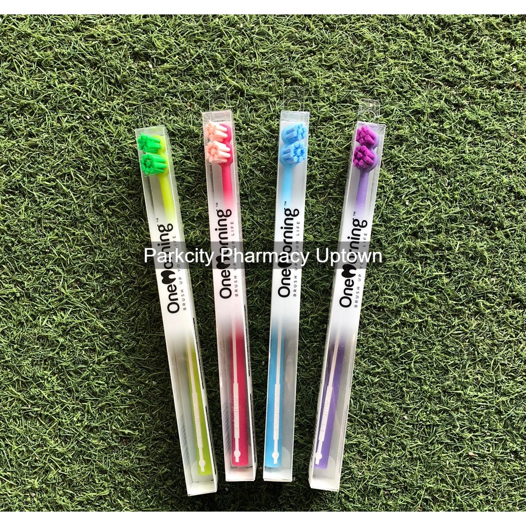 Berus Gigi One Morning Toothbrush (Blue/ Red/ Purple/Black) | Shopee ...