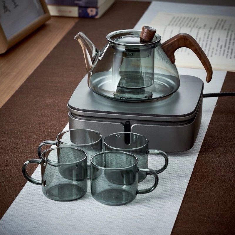 Japanese Heat-resistance teapot Wood handle filter tea pot Brewing tea ...