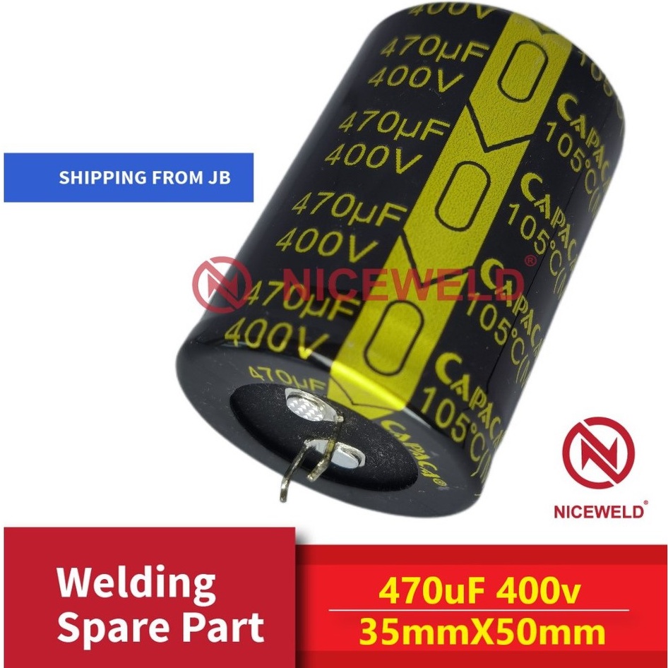 470uF/560uF/680uF 400v Welding Machine Capacitor 35x50 105℃ - Welding ...