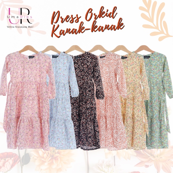 Dress Budak Girl Floral Dress Jubah Budak | Shopee Malaysia