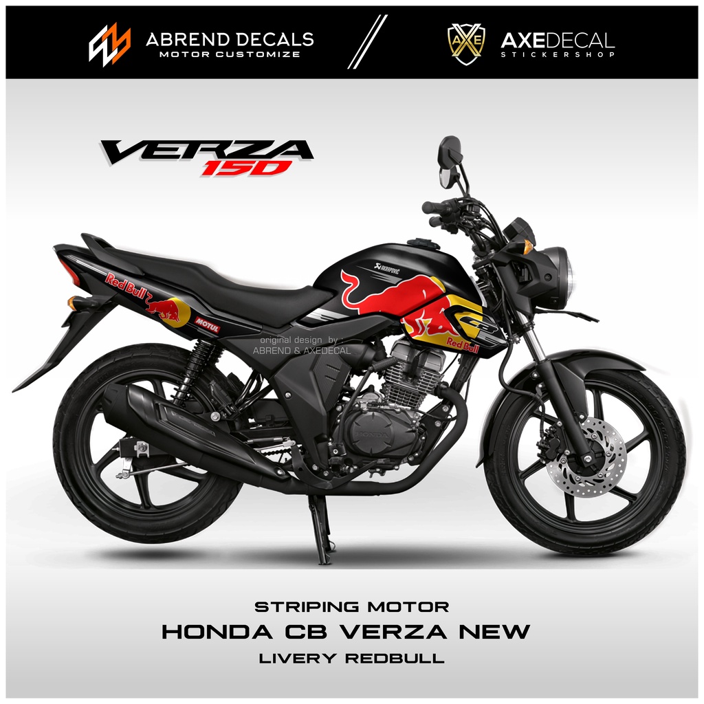 Striping CB 150 VERZA NEW REDBULL RACING/Motorcycle Sticker HONDA CB ...