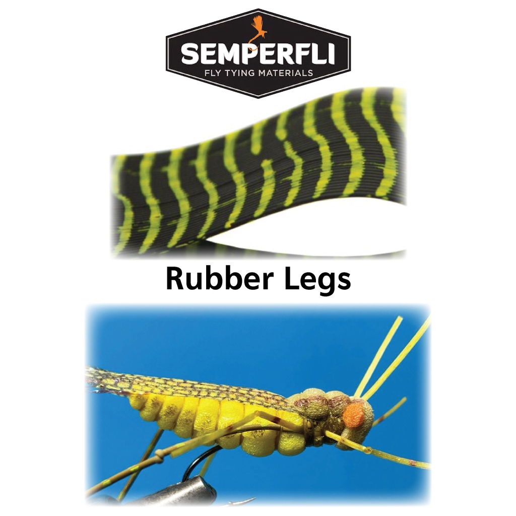Fly Tying and Fishing Materials Semperfli Rubber Leg (Round Rubber Leg ...