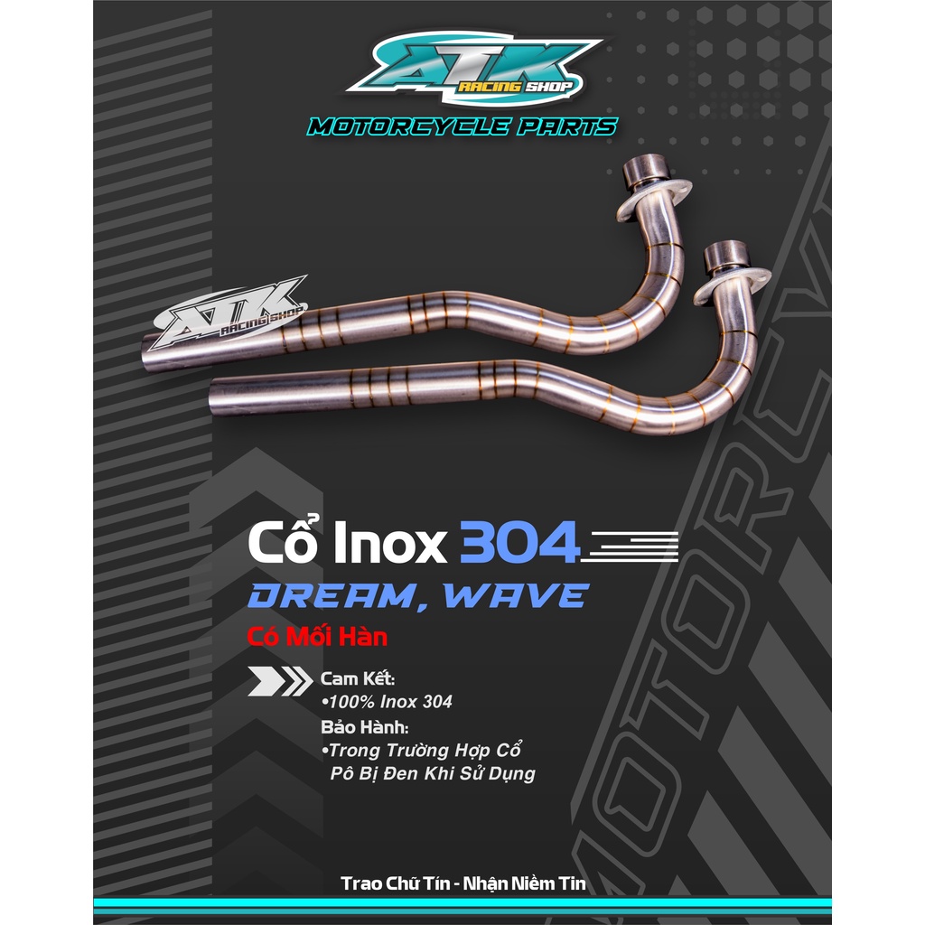 304 stainless steel exhaust manifold for WAVE /DREAM vehicles, standard ...