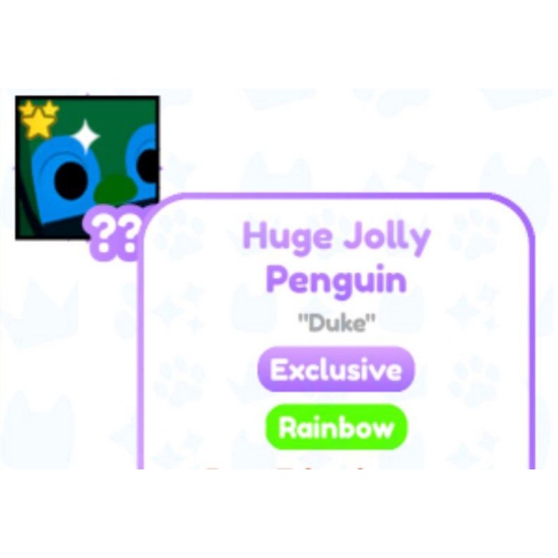 Rainbow Huge Jolly Penguin Rare | Shopee Malaysia