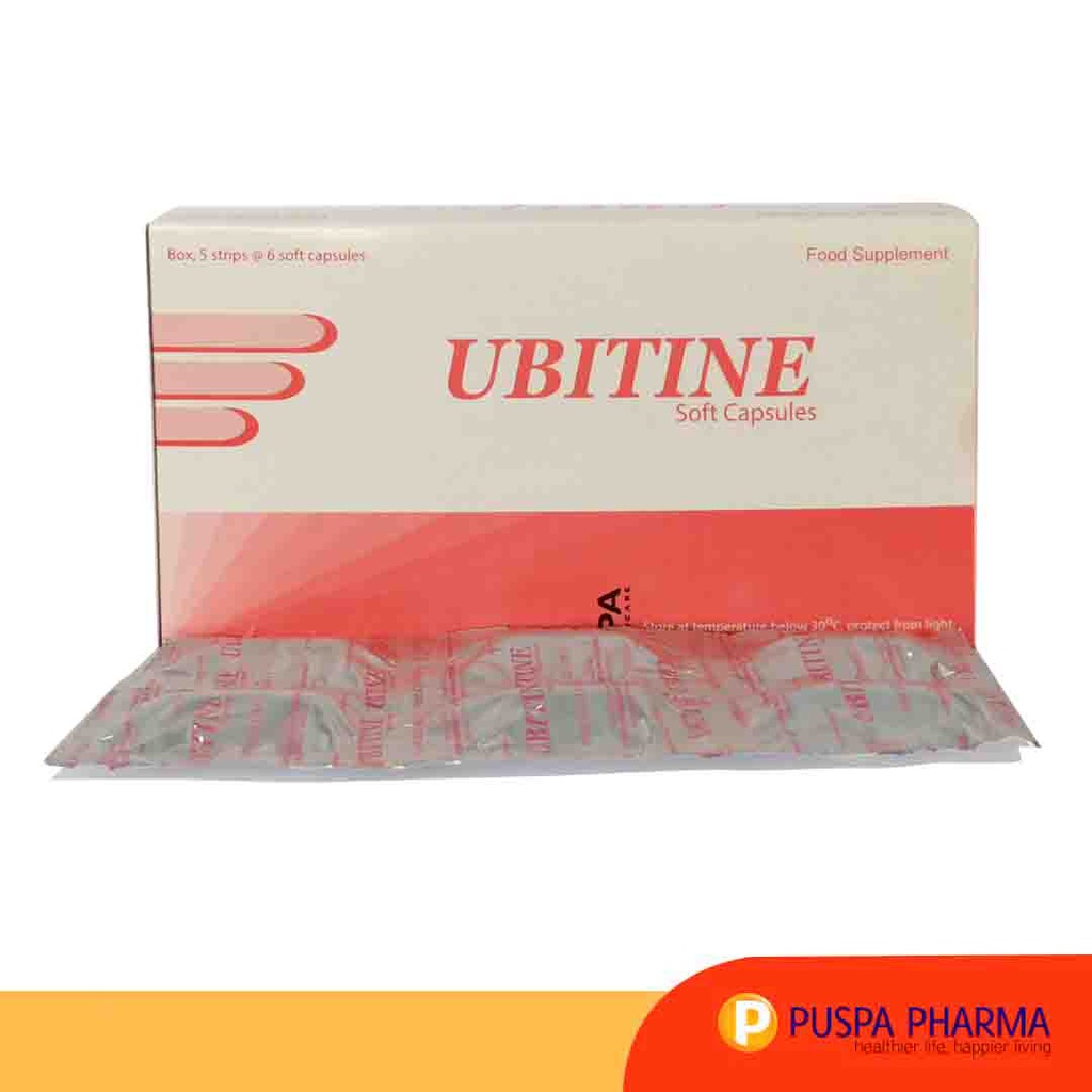 Ubitine (Strip) Contains 1 Strip (6 Capsules) Maintains Body Health ...