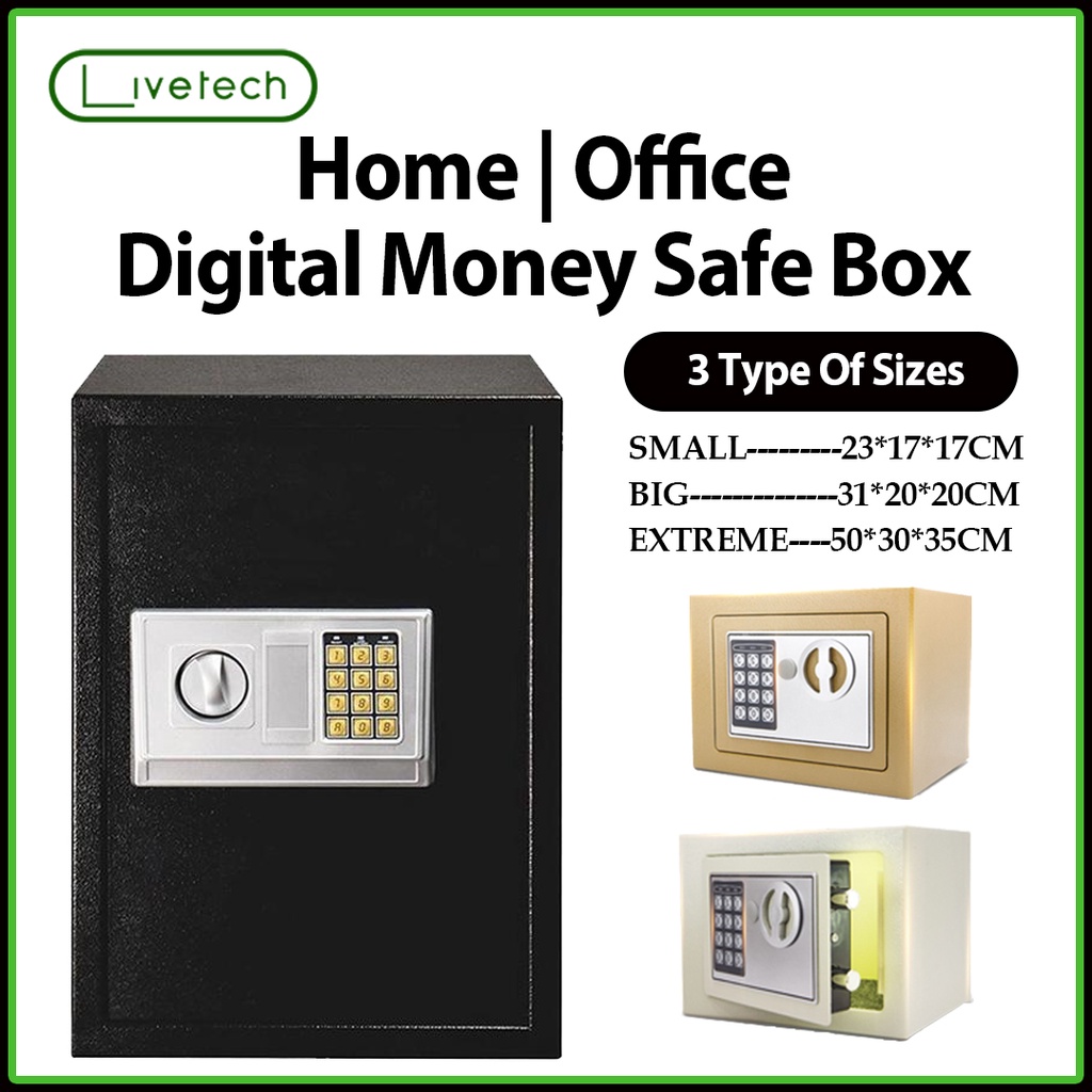 LiveTech Home / Office /Hotel Digital SAFETY BOX / SAFE BOX Money Box ...