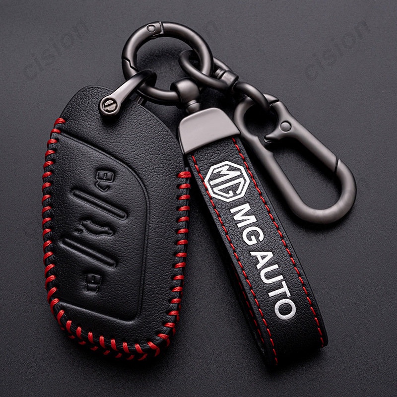 Leather Smart Remote Fob Car Key Case Cover Holder Shell Zinc Alloy ...