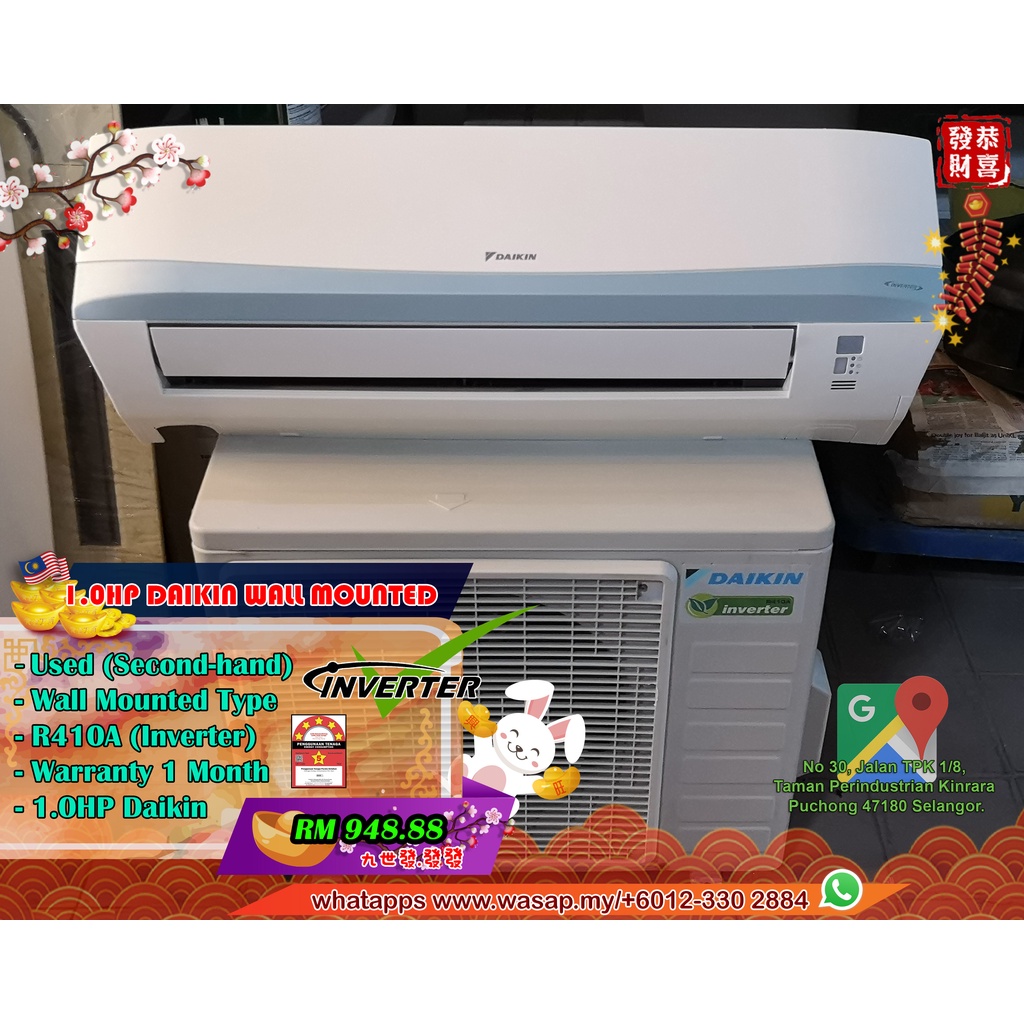 Used 1.0HP to 2.0HP Wall Mounted Type Aircon Year End Sales / R22 ...