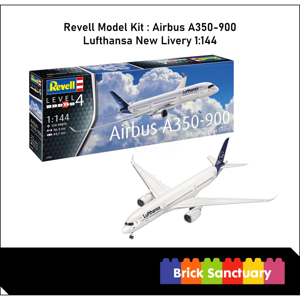 Revell Model Kit : Airbus A350-900 Lufthansa New Livery 1:144 | Shopee ...
