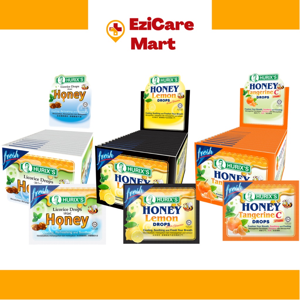 Hurix's Honey Lemon Drops With Glucose/ Hurix's Licorice Drops With ...