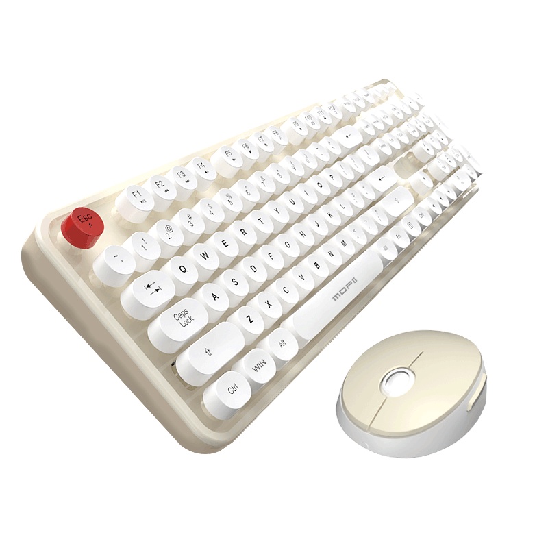 MOFII Sweet Wireless Keyboard Mouse Set Office PC Typo Gift Laptop ...