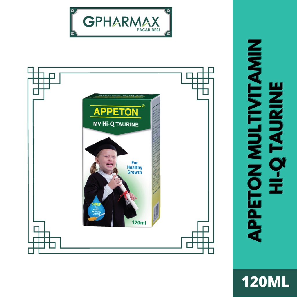 Appeton Multivitamin Hi-Q Taurine Syrup 120ml | Shopee Malaysia