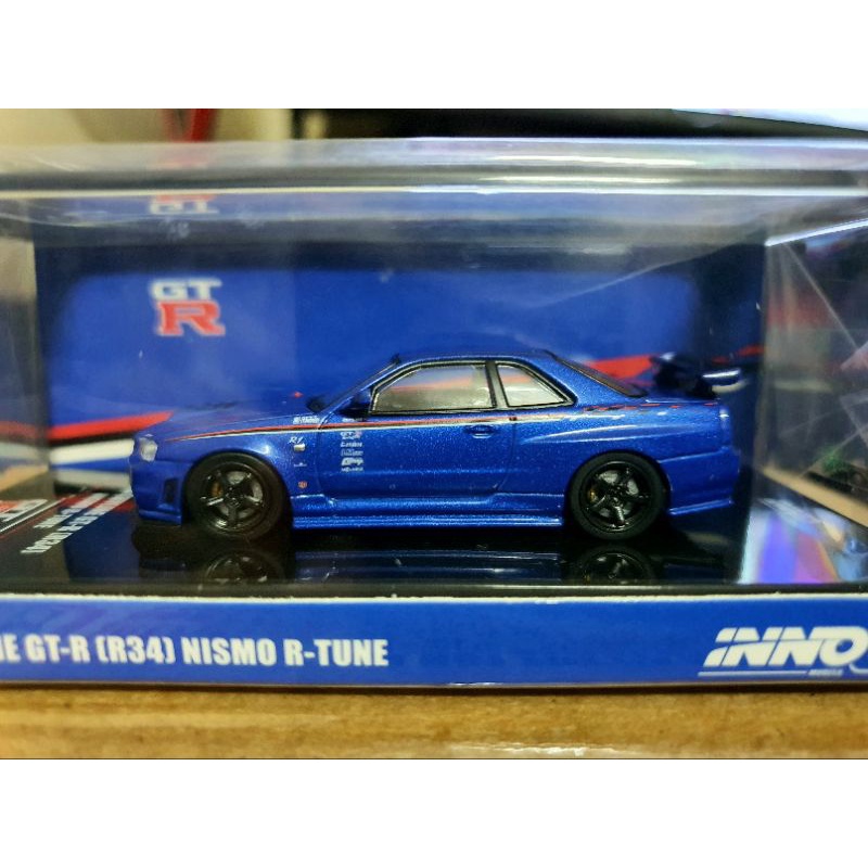 Inno64 Inno 64 Nissan Skyline GT-R R34 NISMO R-Tune (Bayside Blue) *JDM *Racing *Sporty not ...