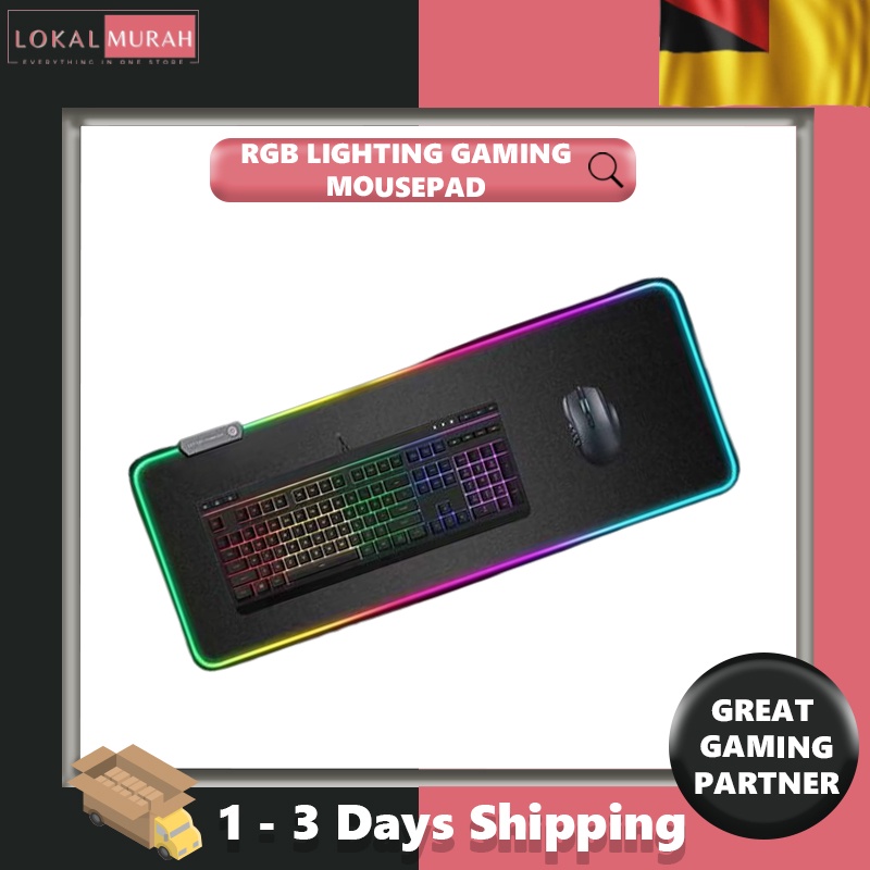 LMS | RGB Lighting Gaming Mouse Pad Waterproof Usb Mousepad RGB Mouse ...