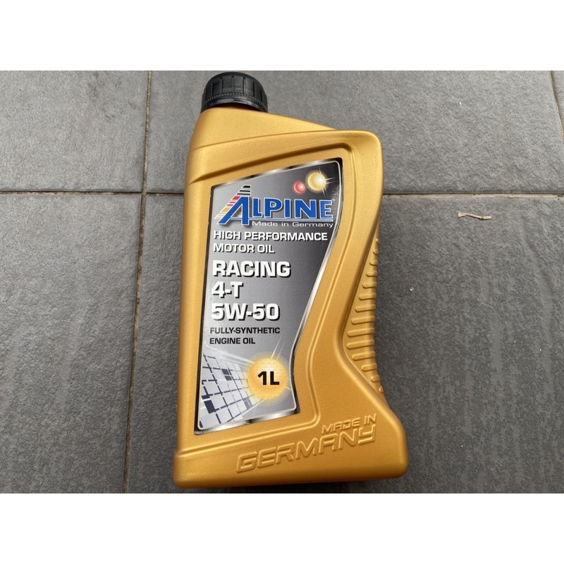 ALPINE RACING OIL 5W50 FULLY SYNTHETIC MINYAK HITAM ENJINE OIL ...