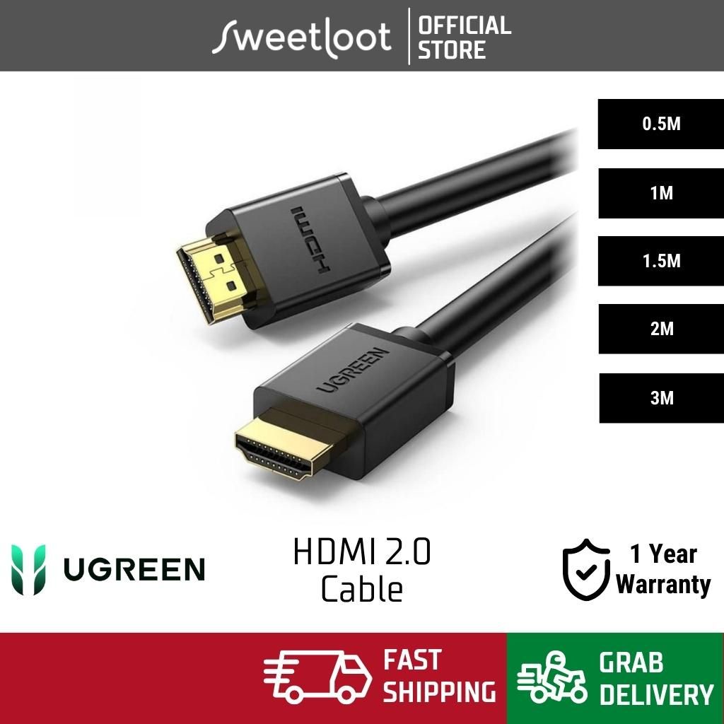 UGREEN HDMI 2.0 Cable 3D 4K 1080P Male to Male ARC | Shopee Malaysia