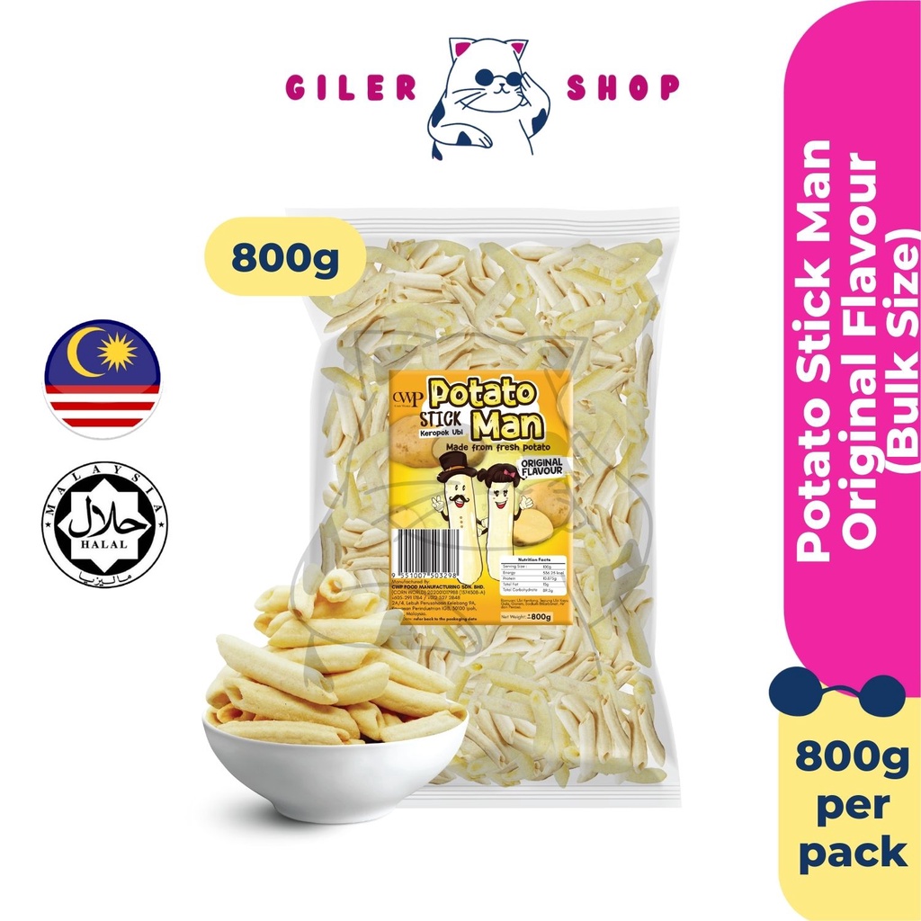 Potato Stick Man Snek Ubi Kentang 800g-350g Potato Stick Snack Potato ...
