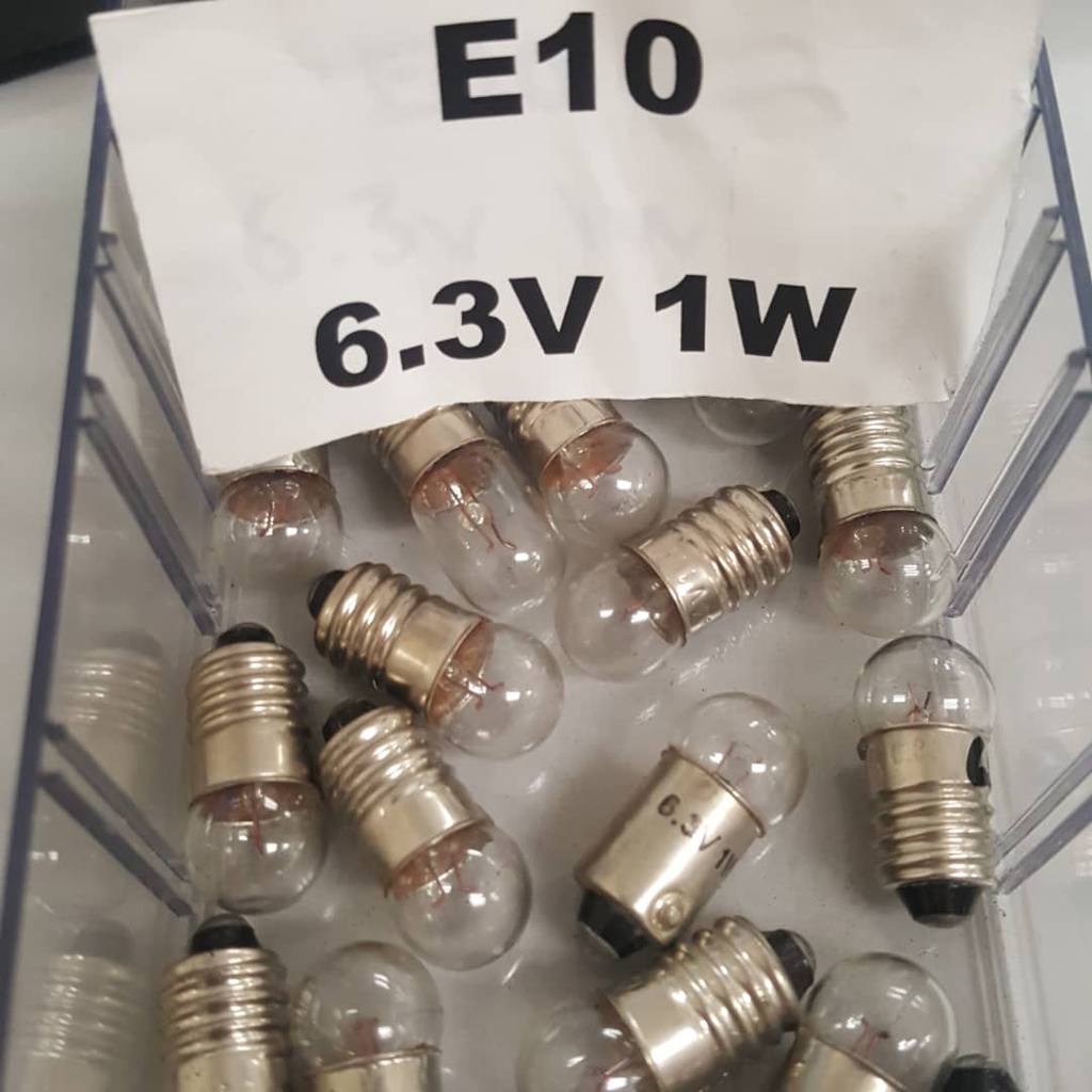E10 6.3V 1W FILAMENT BULB ( PACK OF 5 PCS ) | Shopee Malaysia