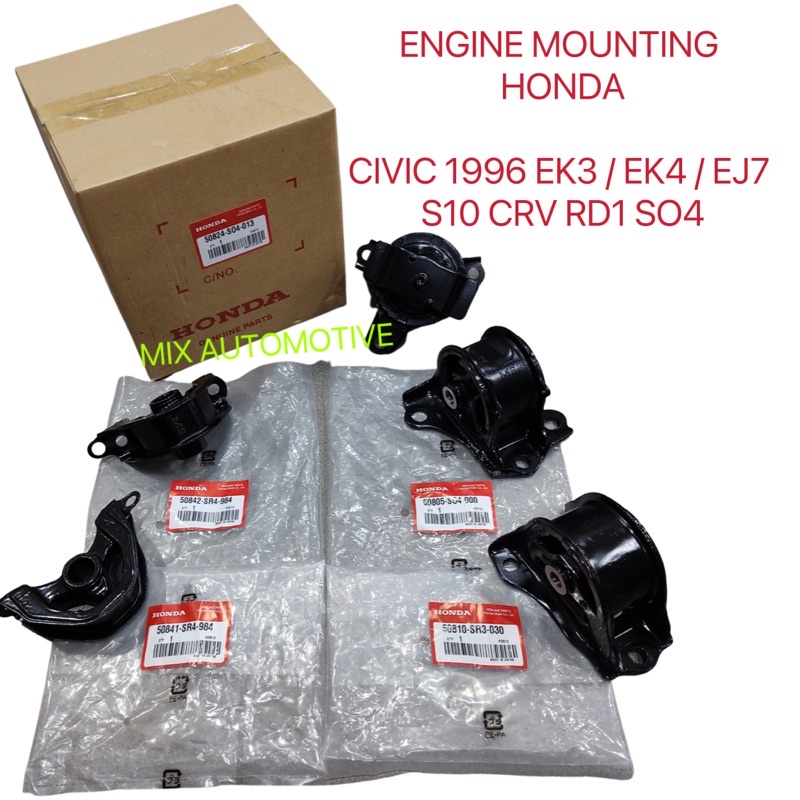 HONDA ENGINE MOUNTING - HONDA CIVIC 1996 EK3 EK4 EJ7 SO4 1.6 / CRV S10 ...