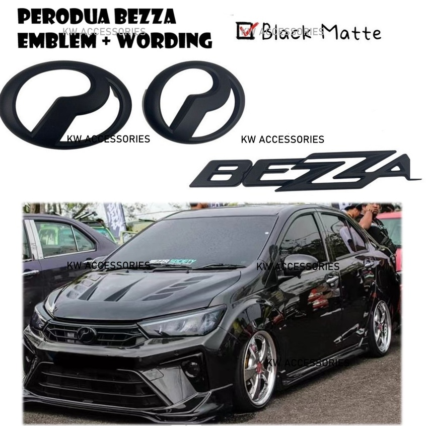 Perodua Logo Matte Carbon /Black Logo Carbon/Hitam Myvi Lagi Best /Alza ...