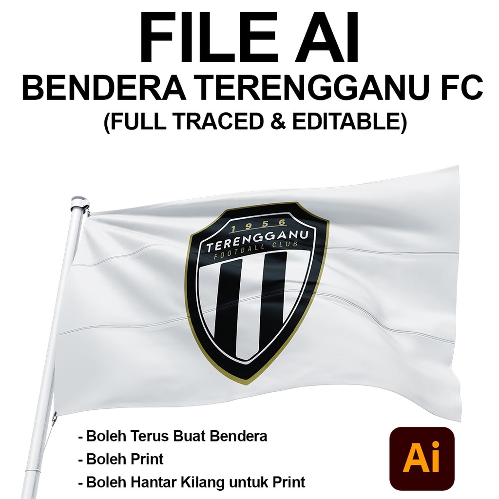 Bendera Terengganu File Illustrator I File AI I Photoshop I Template ...