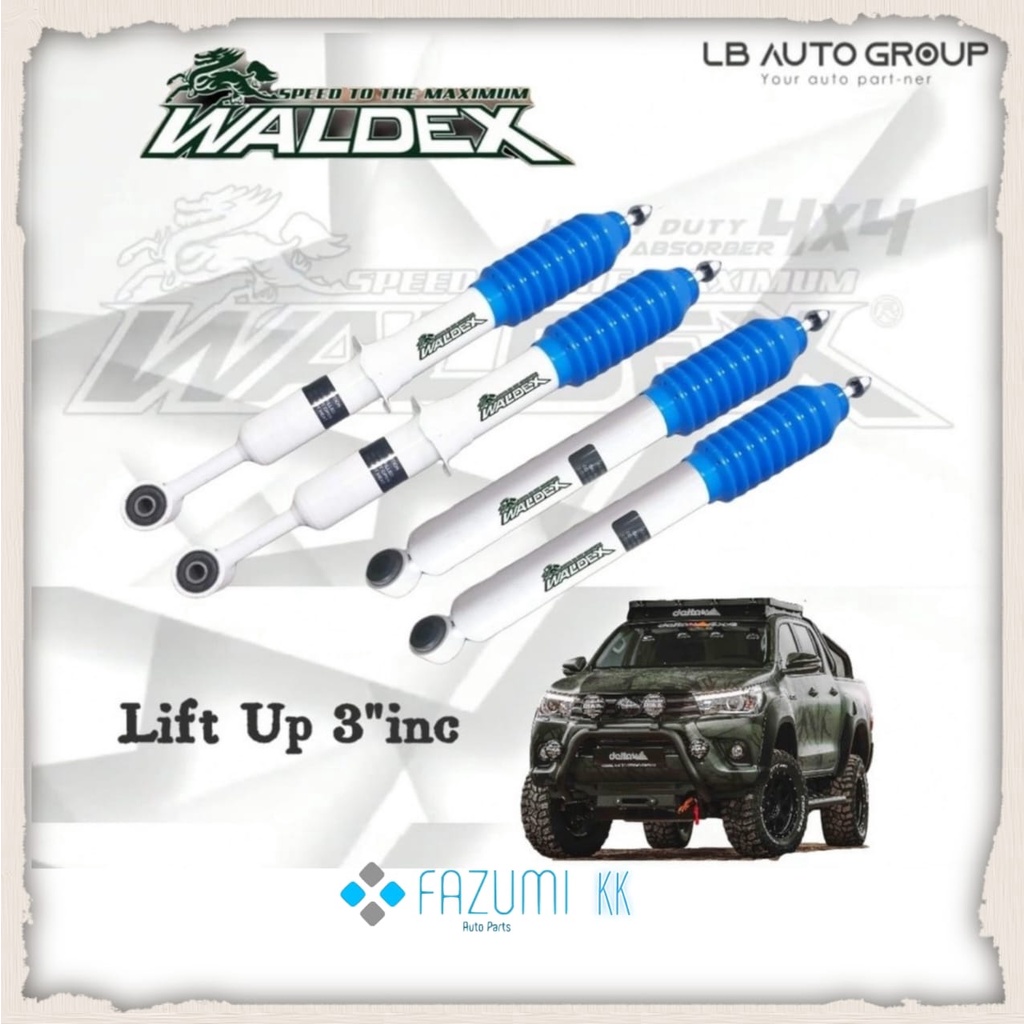 Toyota Hilux Revo Rocco Lift Up 3'inc Waldex Heavy-Duty Gas Absorber ...