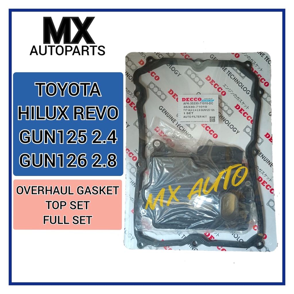 TOYOTA HILUX REVO ROCCO GUN125 GUN126 2.4 2.8 AUTO TRANSMISSION FILTER ...