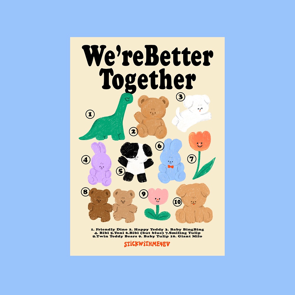We're better together poster A4 Size | Stickwithme4ev | Shopee Malaysia