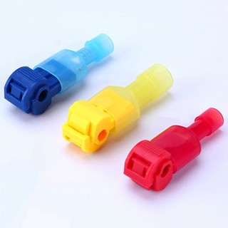 20pcs red T-shaped terminal blocks, wire and cable connection clamps ...