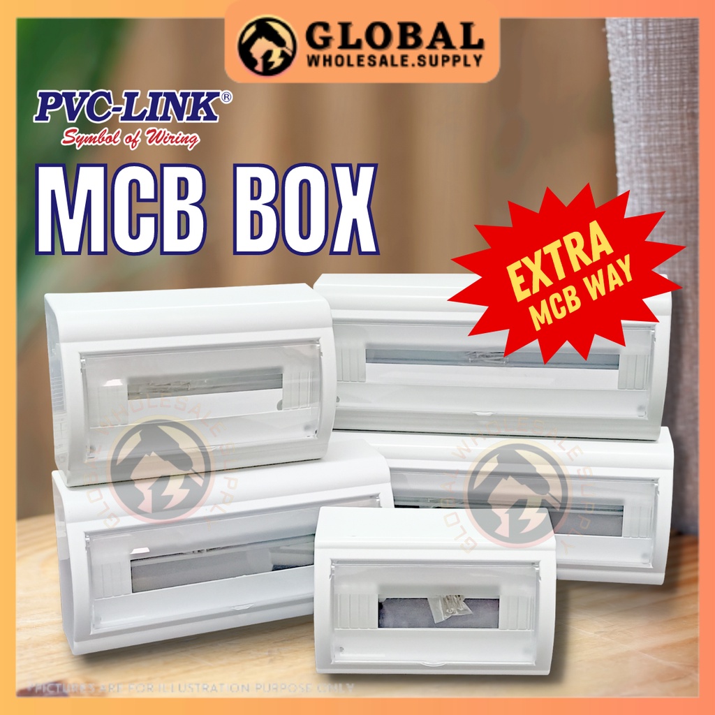 PVC LINK Standard MCB Distribution Box DB Box Consumer PVC Box 10WAY ...