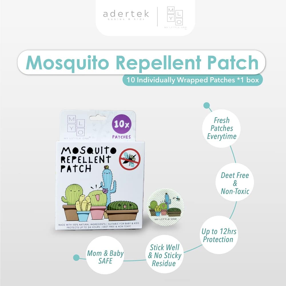 [10/30 patches Bundle] MyLO Mosquito Repellent Patch - Baby Safe, Deet ...