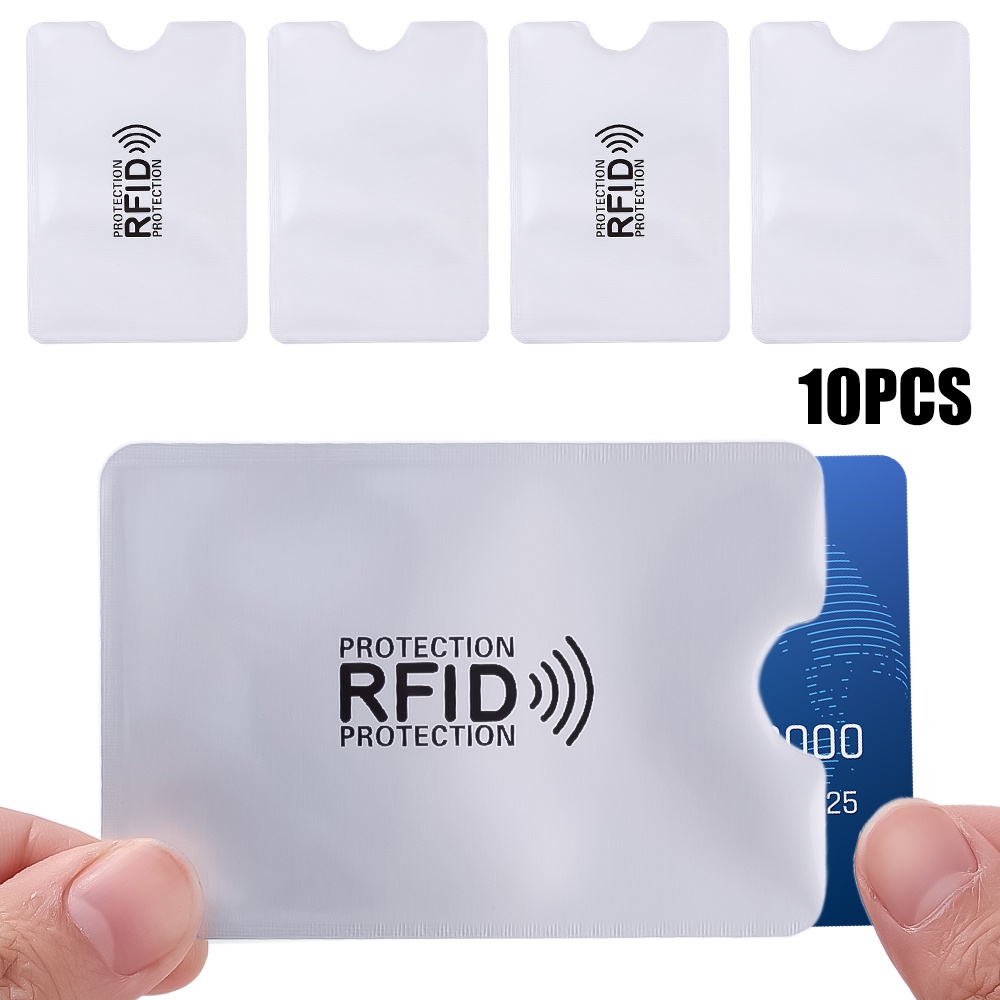 10Pcs Contactless NFC Security Card Protect Case Anti Theft RFID Card ...